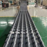 China ASA Coating Colonial Tejas PVC UPVC roofing sheets Building Material Outdoor Rooftop Spanish PVC Wave Synthetic Resin Tiles for sale