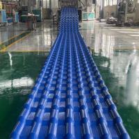 China ASA Coating Colonial Tejas PVC UPVC roofing sheets Building Material Outdoor Rooftop Spanish PVC Wave Synthetic Resin Tiles for sale