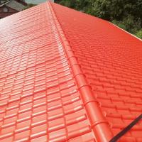 China Residential Homes Light Weight 2mm Thickness Spanish Style PVC Roofing Material For Construction for sale
