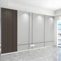 China 8mm 4ft*8ft Wooden Big Pvc Wall Panel For Indoor Wall Decorative Carbon Crystal Sheet for sale