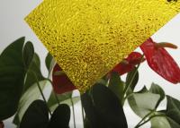 China Yellow Diamond Polycarbonate Solid Sheet With Very High Impact Strength for sale