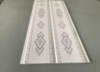China White PVC Bathroom Wall Panels , Indoor Decorative Plastic Wall Panels for sale