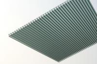 China Energy Saving Polycarbonate Twin Wall Roofing Sheets , Polycarbonate Plastic Panels 2.1m for sale