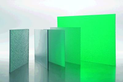 China Flame Retardant Blue Polycarbonate Sheet / Frosted Polycarbonate Sheet for sale