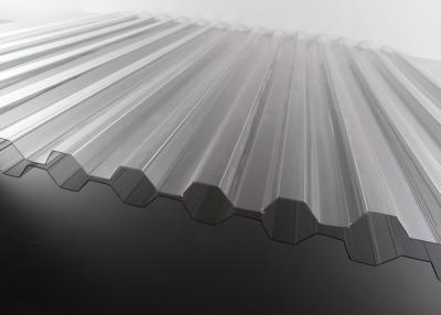 China Corrugated Polycarbonate Roofing Sheets , Clear Corrugated Plastic Sheets 4x8 for sale