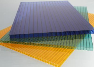 China Multiwall Polycarbonate Sheet / 10mm Polycarbonate Insulated Roofing Sheets for sale