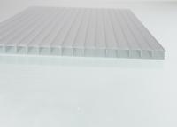 China 8mm Polycarbonate Hollow Sheet , Silver Grey Polycarbonate Twin Wall Roofing Sheets for sale
