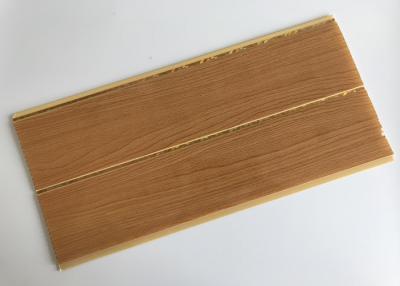 China Middle Groove Printing PVC Wood Panels Easy to install wooden color PVC panels Surface Fire Retardant for sale