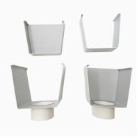 China Lightweight PVC Gutter System UV Resistant Rust Resistant PVC Gutter Accessories For Villa House for sale