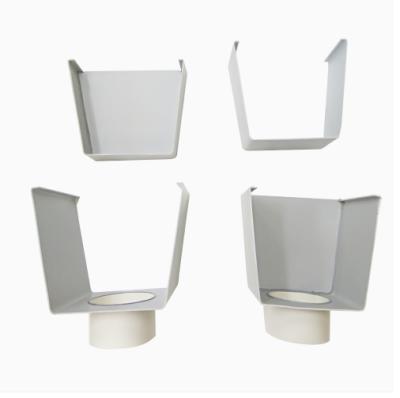 China Lightweight PVC Gutter System UV Resistant Rust Resistant PVC Gutter Accessories For Villa House for sale