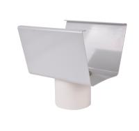 China Residential / Commercial  PVC Roof Gutter Lightweight Rain Gutter Accessories for sale