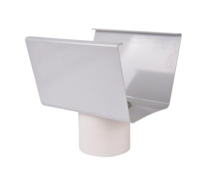 China Residential / Commercial  PVC Roof Gutter Lightweight Rain Gutter Accessories for sale