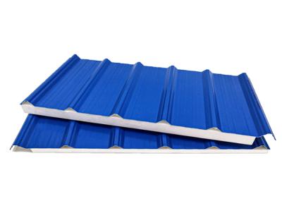 China Corrosion Resistant Soundproof Sandwich Panel Waterproof Fireproof Metal Roof Sandwich Panel for sale