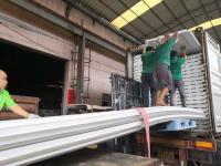 China Customized Insulated Sandwich Panel Blue Fireproof Sandwich Panel Environmentally Friendly for sale