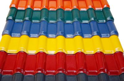 China ASA Corrugated Plastic Roof Sheet Ultra-strong Color Fixing Spanish Synthetic Resin Tile for sale