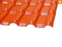 China High-Performance Residential Roofing Sheet Orange UPVC Plastic Roof Tiles for sale