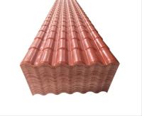 China High-Performance Residential Roofing Sheet Orange UPVC Plastic Roof Tiles for sale
