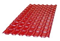 China High-Performance Residential Roofing Sheet Orange UPVC Plastic Roof Tiles for sale