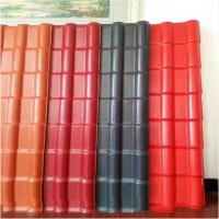 China Sound Insulation Synthetic Resin Roof Tiles 2.5mm - 3.0mm Thickness ASA PVC Tiles for sale
