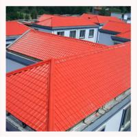 China Sound Insulation Synthetic Resin Roof Tiles 2.5mm - 3.0mm Thickness ASA PVC Tiles for sale