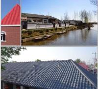 China Weather Resistant Tile Roofing Sheets 1.5mm / 1.8mm / 2.0mm Thickness ASA Roof Tile for sale