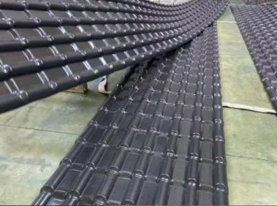 China Industrial ASA Synthetic Resin Tile Heat Resistant Black Roofing Sheet 2.3mm - 3.0mm Thickness for sale