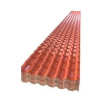 China Brick Red ASA Synthetic Resin Tile Acid Alkali Resistant Lightweight Roofing Tile for sale