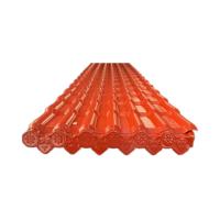 China Customized Red Colour Roofing Sheet Versatile Resin Roof Tile Weather Resistant for sale