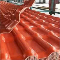 China 1050mm ASA Synthetic Resin Tile UV Resistant Architectural Roof Tiles Red for sale