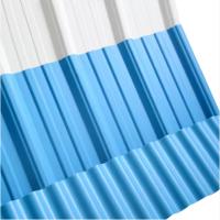 China High Rigidity Trapezoidal PVC Roof Panel with Custom Length and Waterproof for Large Construction for sale