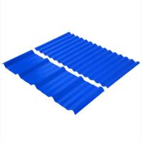China High Rigidity Trapezoidal PVC Roof Panel with Custom Length and Waterproof for Large Construction for sale
