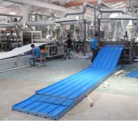 China High Strength PVC Ceiling Panel 1120mm Width Coloured Roofing Sheet Customized for sale