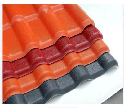 China Glossy ASA Synthetic Resin Tile 1050mm Lightweight Roof Sheets Waterproof for sale