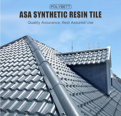 China Durable Synthetic Resin Tile Acid Alkali Salt Resistant ASA Roofing Sheets for sale