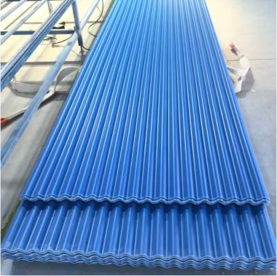 China 1050mm PVC Ceiling Panel Blue Versatile Roof Tiles Customizable Length for sale