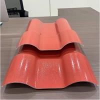China UV Resistant Synthetic Resin Roofing Sheet 3mm - 5mm Thickness Red Color Roofing Sheet for sale