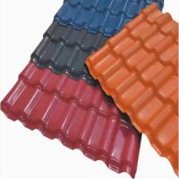 China Recyclable ASA Synthetic Resin Roof Tile Eco Friendly Red Colour Roofing Sheets Impact Resistant for sale