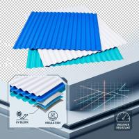 China Weather Resistant Fireproof PVC Roof Tile and Ceiling Panel with Customizable Sizes for sale