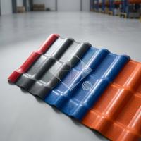 China UV Resistant Waterproof APVC Plastic Composite Wave Roof Tile with Customizable Colors for sale