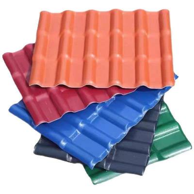China Anti-Corrosion Weatherproof UV Resistant ASA Synthetic Resin Roof Tiles for Villa and Patio Projects for sale