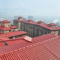 China Heat Resistant UV Resistant Waterproof ASA Synthetic Resin Roof Tile for Philippines House Construction for sale