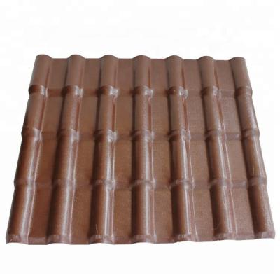 China Spanish Bamboo Style ASA Synthetic Resin Roof Tile with UV Coating and Chemical Resistance for sale