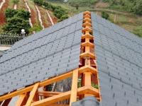 China Fire Retardant Long Lasting Color ASA Synthetic Resin Roof Tiles with Excellent Corrosion Resistance for sale