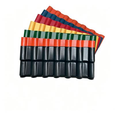 China Chinese Style Hail Resistant ASA Synthetic Resin Roof Tiles with Long Service Life for Hotels & Villas for sale