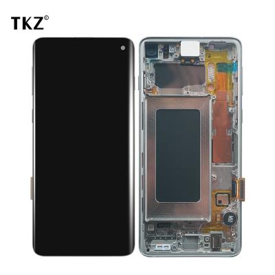 China AMOLED Refurbished LCD Screen Wih Frame For SAM S10 G973 for sale