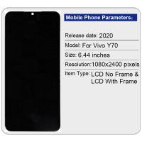 China Vivo Y70s Mobile Phone Lcd Screen Repair Black Capacitive Type for sale