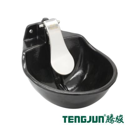 China Powder Coated Cast Iron Livestock Water Bowls Drinker For Cattle Horse Sheep for sale