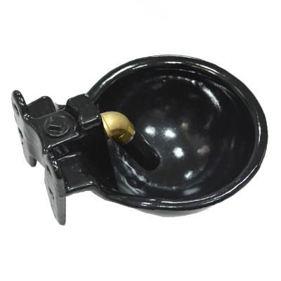 China Cast Iron Enamelled Livestock Water Drinking Bowl With 4 Holes for sale