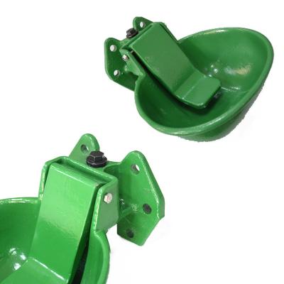 China Large Deep Flow Rate Solid  Cast Iron Water Bowl TJ-105 Powder Coated For Cow Sheep Horse for sale