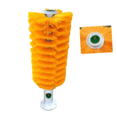 China Six Mounting Holes Livestock Scratching Brush Hot Dip Galvanized for sale